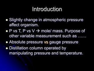 Chapter 3 Pressure measurement - Process Safety | PPT | Chemistry | Science