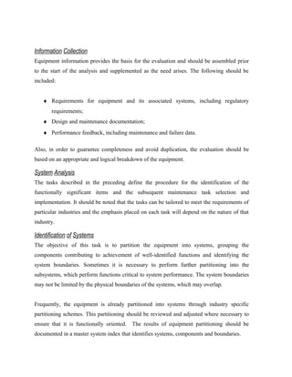 Preventive Maintenance Process and Program | DOC