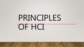 Chapter 3 principles of hci | PPTX | Operating Systems | Computer ...