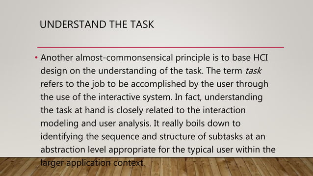 Chapter 3 principles of hci | PPTX | Operating Systems | Computer Software and Applications