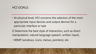 Chapter 3 principles of hci | PPTX | Operating Systems | Computer ...
