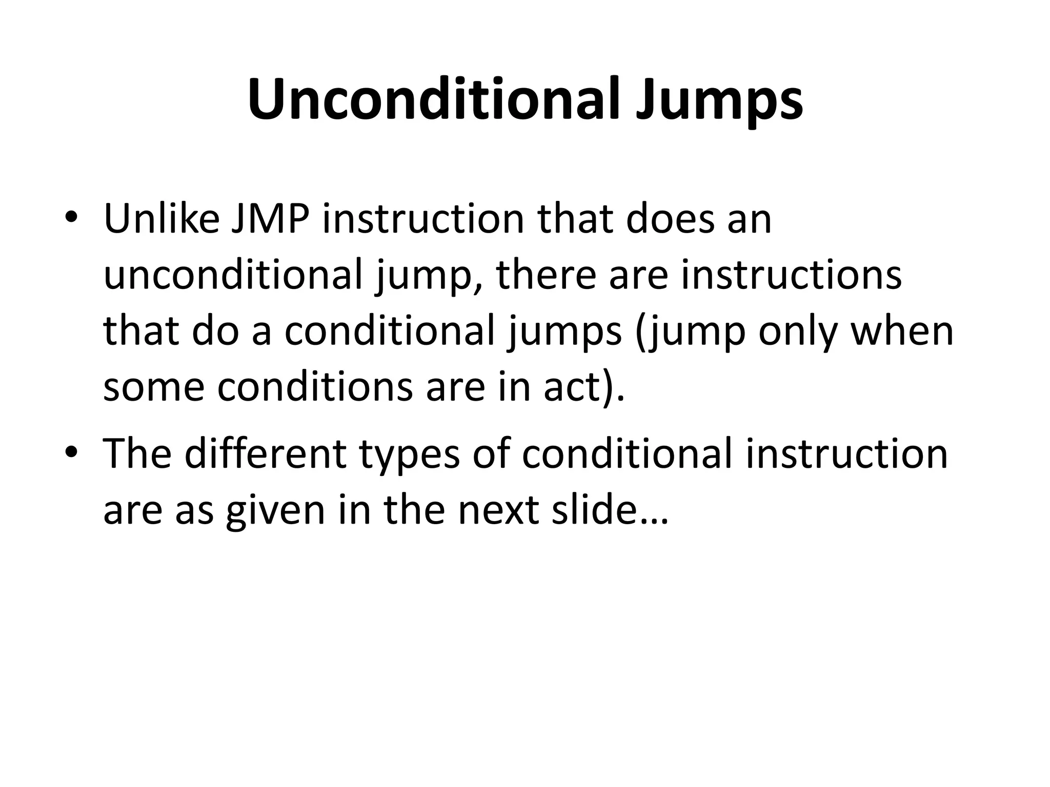Chapter3 program flow control instructions | PPT Chapter3 program flow control instructions | PPT