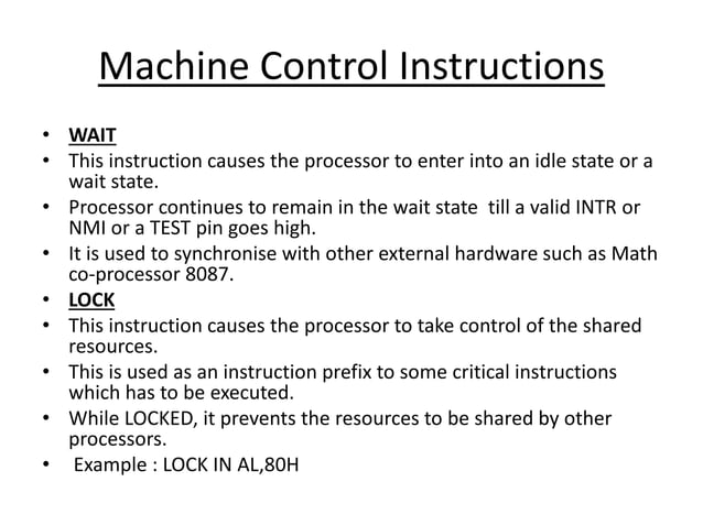 Chapter3 program flow control instructions | PPT Chapter3 program flow control instructions | PPT