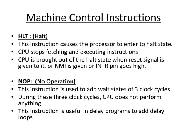 Chapter3 program flow control instructions | PPT Chapter3 program flow control instructions | PPT
