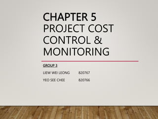 Chapter 3 Project Cost Control and Monitoring.pptx