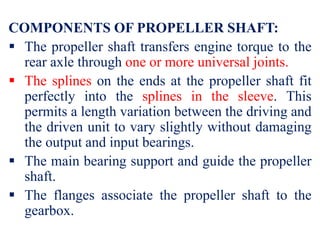 CHAPTER 3 propellor shaft, diff.ppt