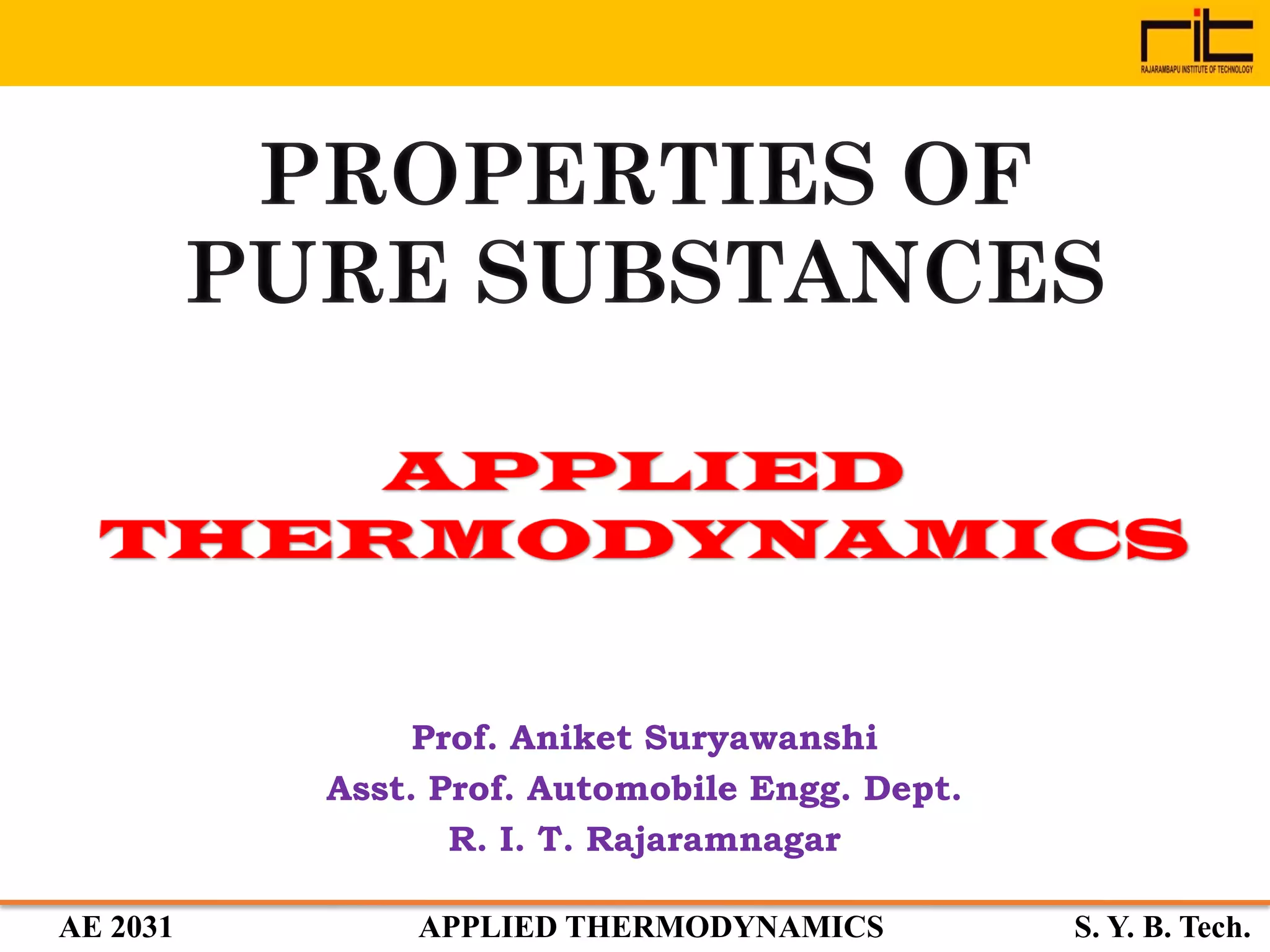 Chapter 3 Properties of Pure Substances | PDF