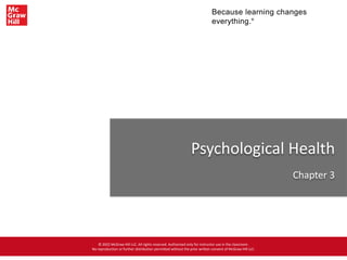 CHAPTER 3 PSYCHOLOGICAL HEALTH | PPT