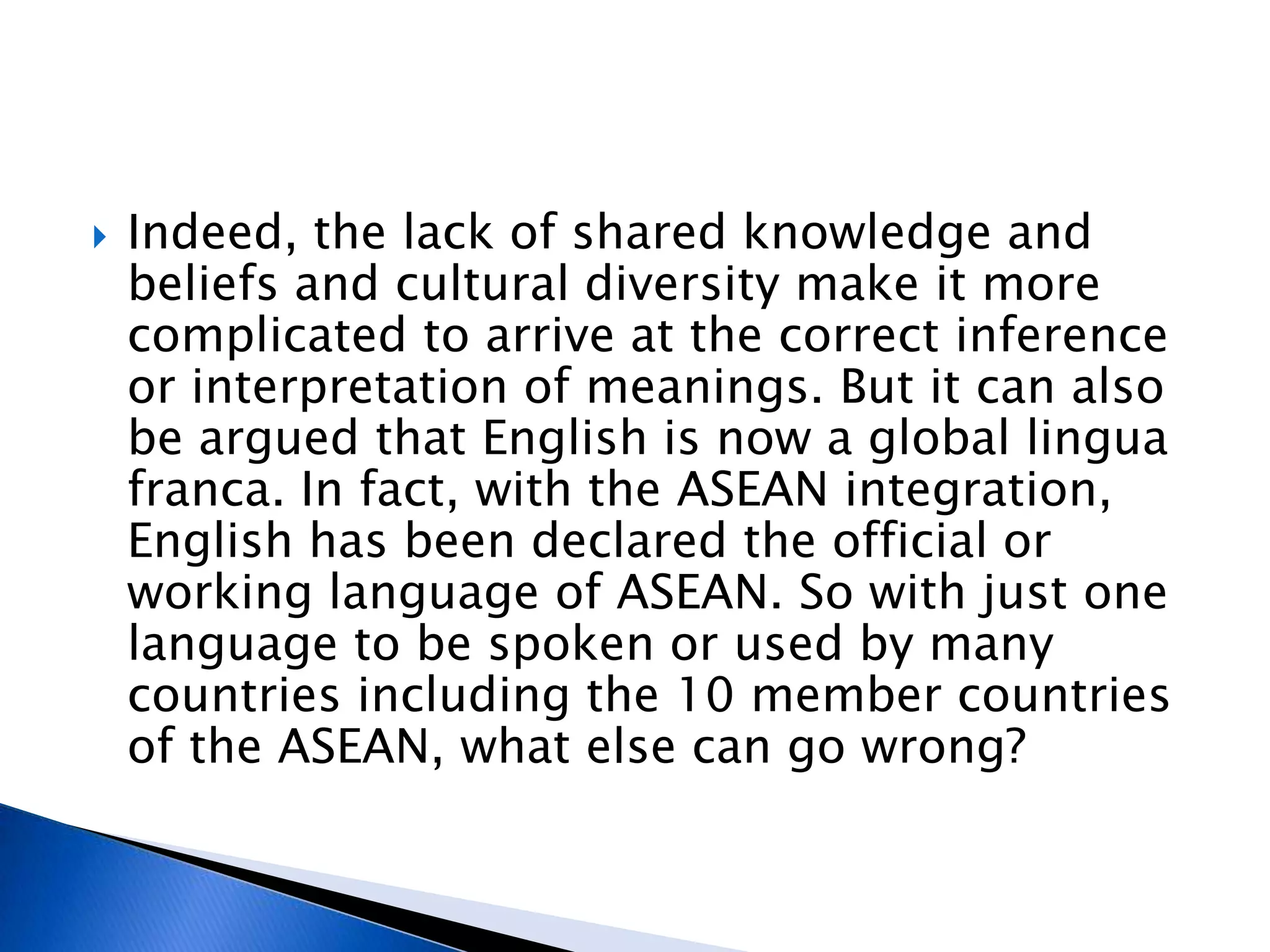 Local and Global Communication in Multicultural Settings | PPTX