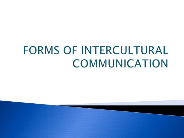 Local and Global Communication in Multicultural Settings | PPTX