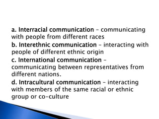 Local and Global Communication in Multicultural Settings | PPTX
