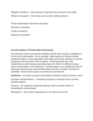 Chapter 3rd ecological interacions | PDF