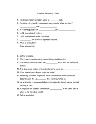 Chapter 3 Reading Guide | PDF