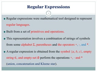 Chapter 3 REGULAR EXPRESSION.pdf | Programming Languages | Computing