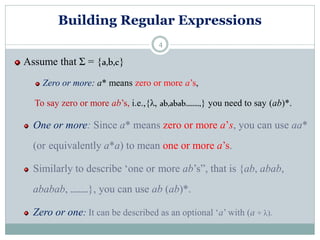 Chapter 3 REGULAR EXPRESSION.pdf | Programming Languages | Computing
