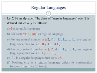 Chapter 3 REGULAR EXPRESSION.pdf | Programming Languages | Computing