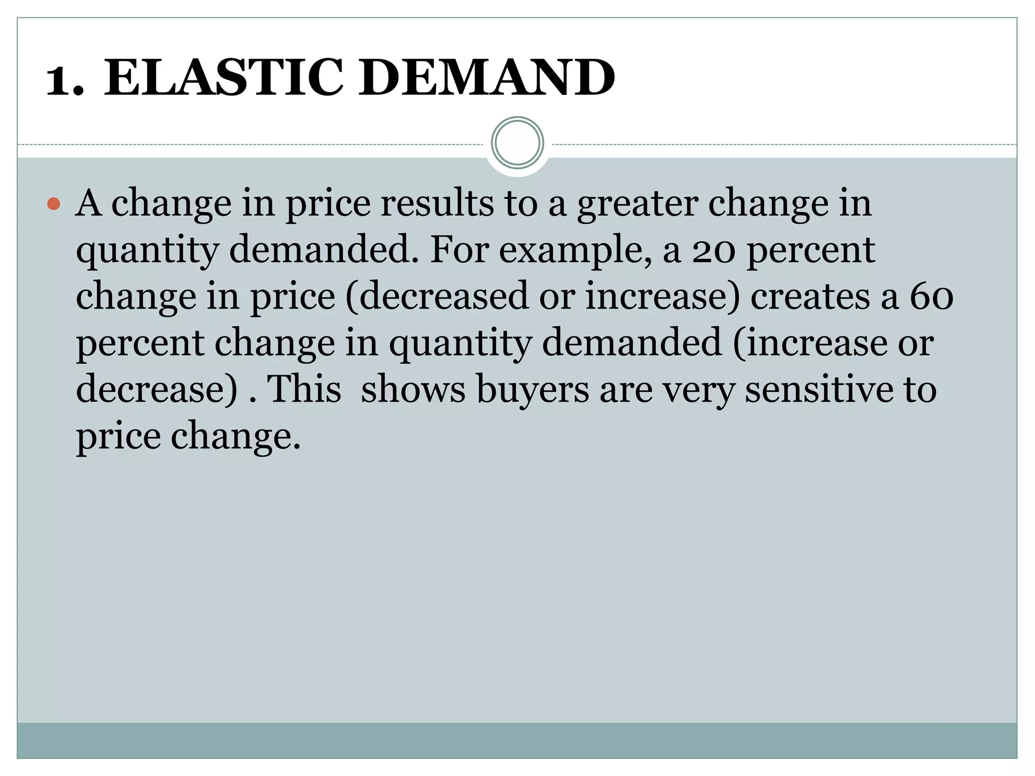 ELASTICITY AND CONSUMER BEHAVIOR | PPTX