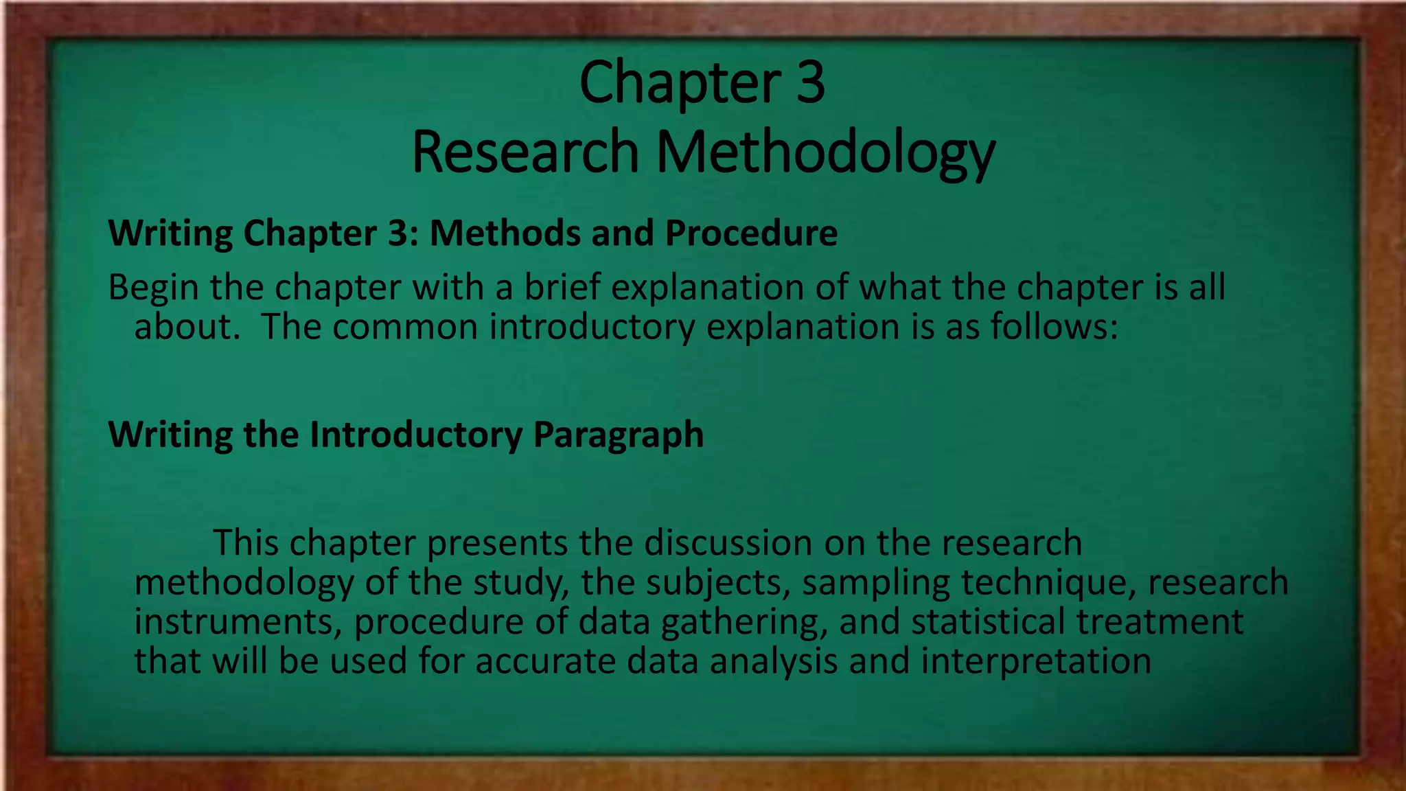 Chapter 3 research methodology | PPTX