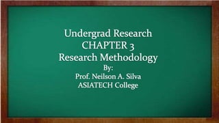Chapter 3 research methodology | PPTX