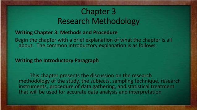 Chapter 3 research methodology | PPTX