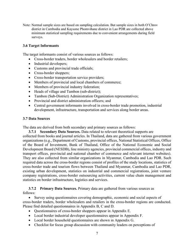 Chapter 3: Research Methodology of Dissertation Titled Titled Border Economic Zones and ...