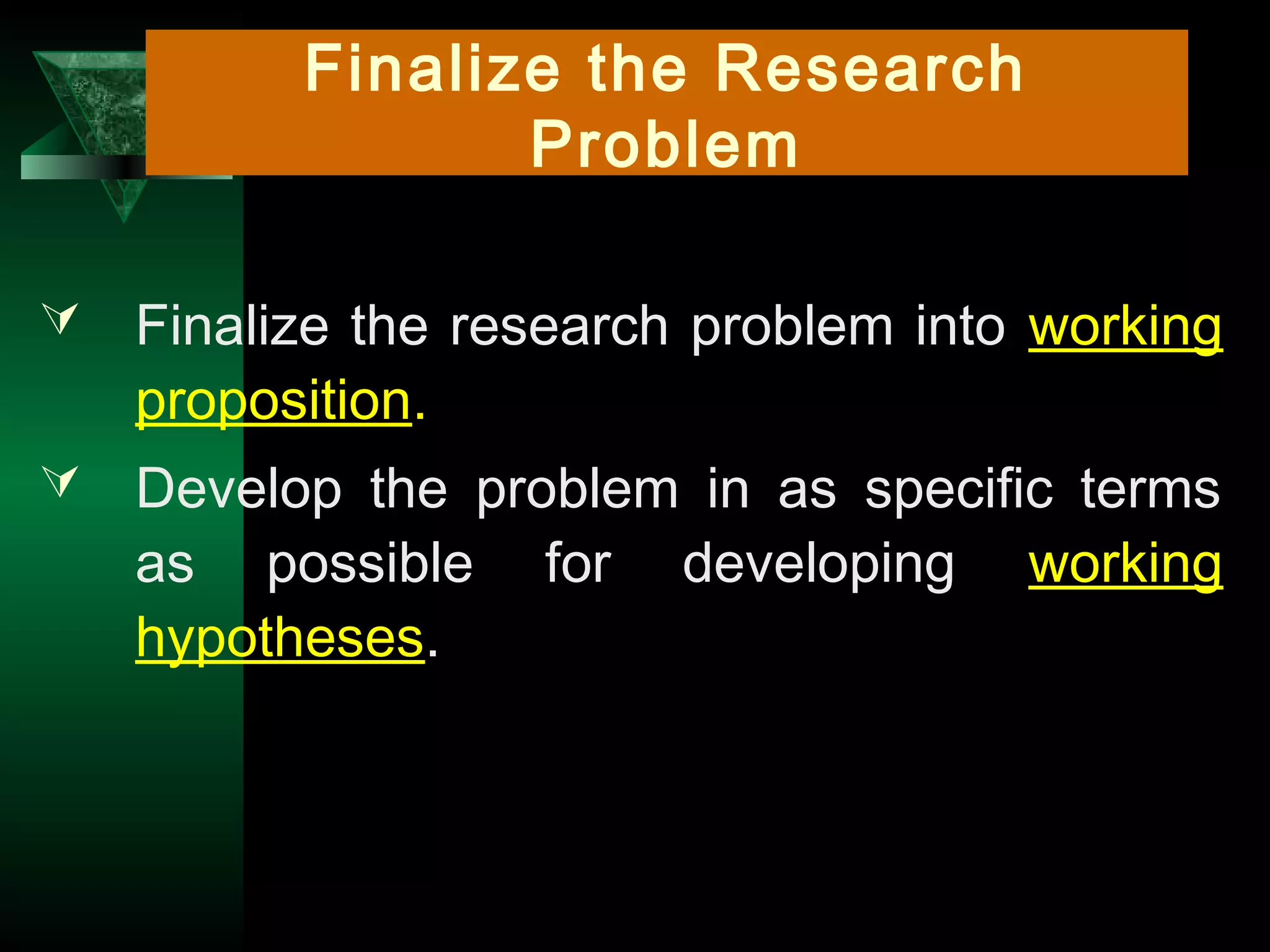 Chapter – 3 (research problem) | PPT