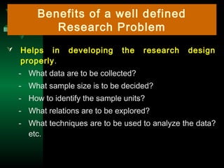 Chapter – 3 (research problem) | PPT