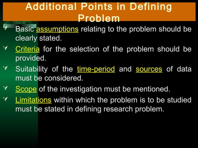 Chapter – 3 (research problem) | PPT