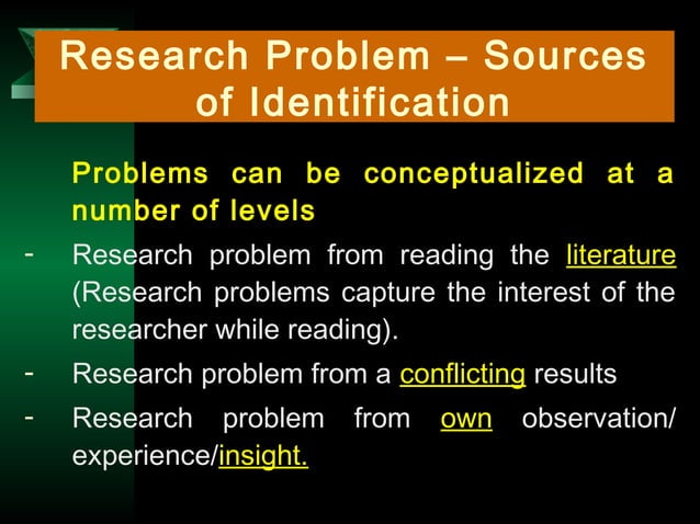 Chapter – 3 (research problem) | PPT