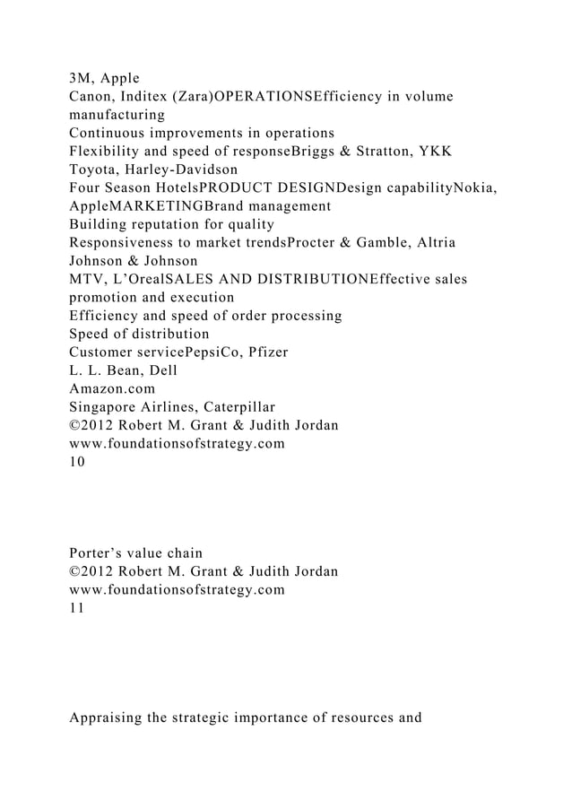 Chapter 3 Resources and Capabilities1©2012 Robert .docx
