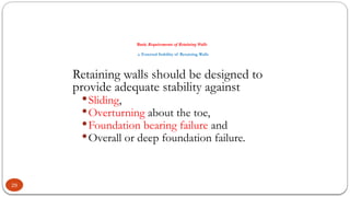 Chapter 3 Retaining wall and Retaining Systems.pptx