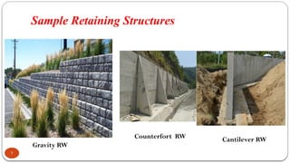Chapter 3 Retaining wall and Retaining Systems.pptx