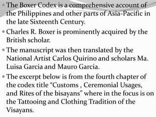 Chapter III : Early Philippine Society and Culture | PPTX