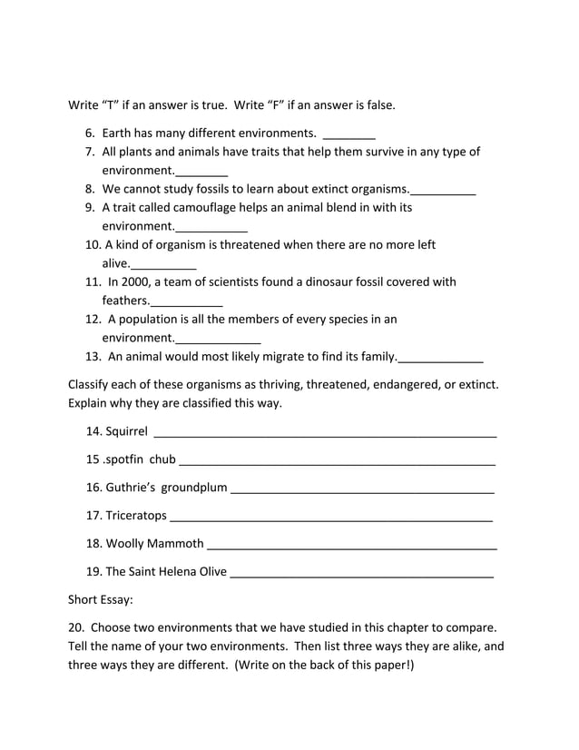 Chapter 3 science | PDF