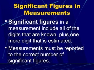 Chemistry - Chp 3 - Scientific Measurement - PowerPoint | PPT