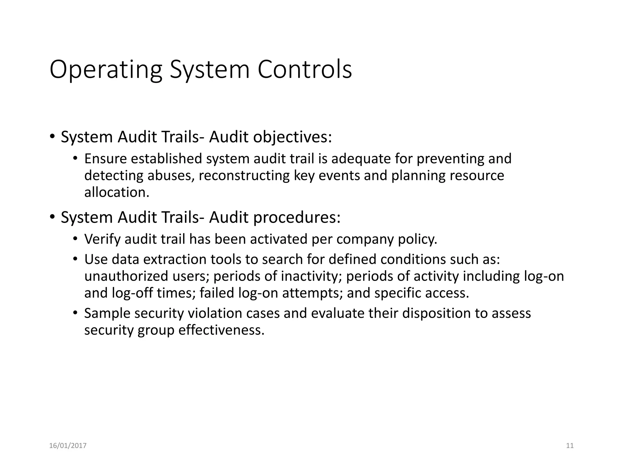 Chapter 3 security part i auditing operating systems and networks | PPTX