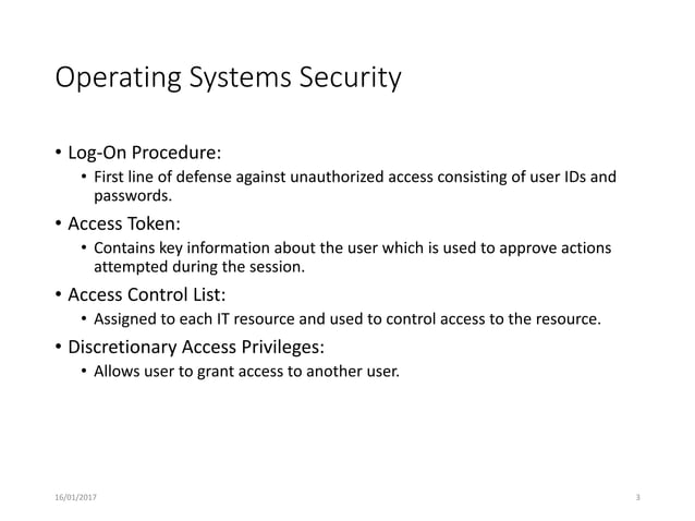 Chapter 3 security part i auditing operating systems and networks | PPTX