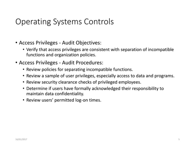 Chapter 3 security part i auditing operating systems and networks | PPTX