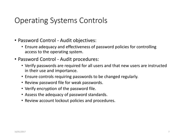 Chapter 3 security part i auditing operating systems and networks | PPTX