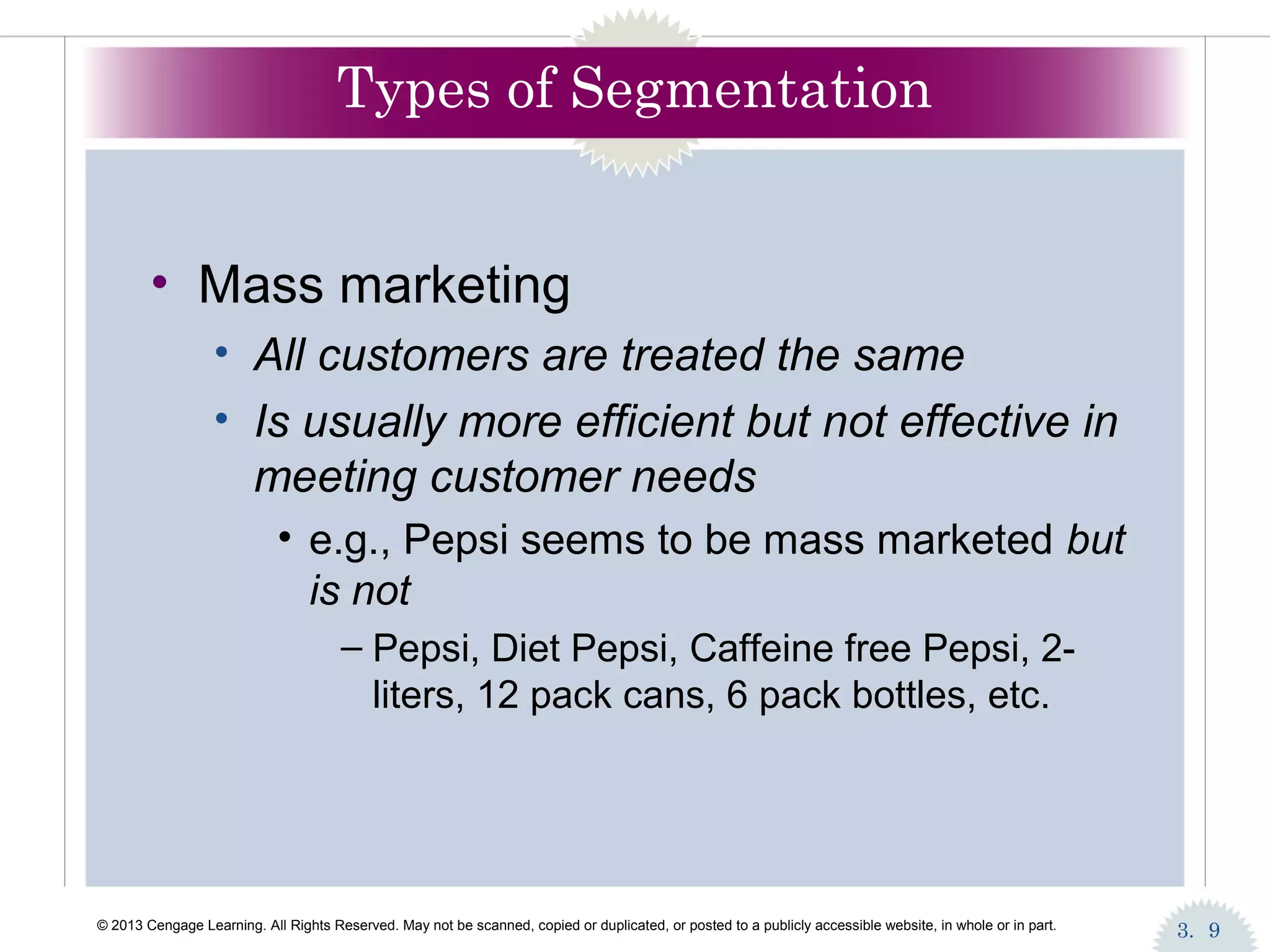 Marketing Management Chapter 3 Segmentation | PPT