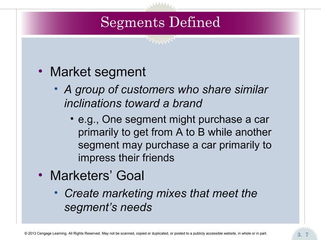 Marketing Management Chapter 3 Segmentation | PPT