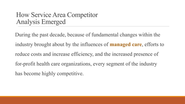Chapter 3 SERVICE AREA COMPETITION ANALYSIS.pptx | Information Services Industry | Industries