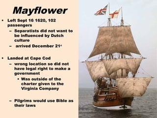 Chapter 3 settling the northern colonies | PPT
