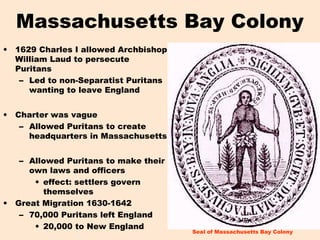Chapter 3 settling the northern colonies | PPT