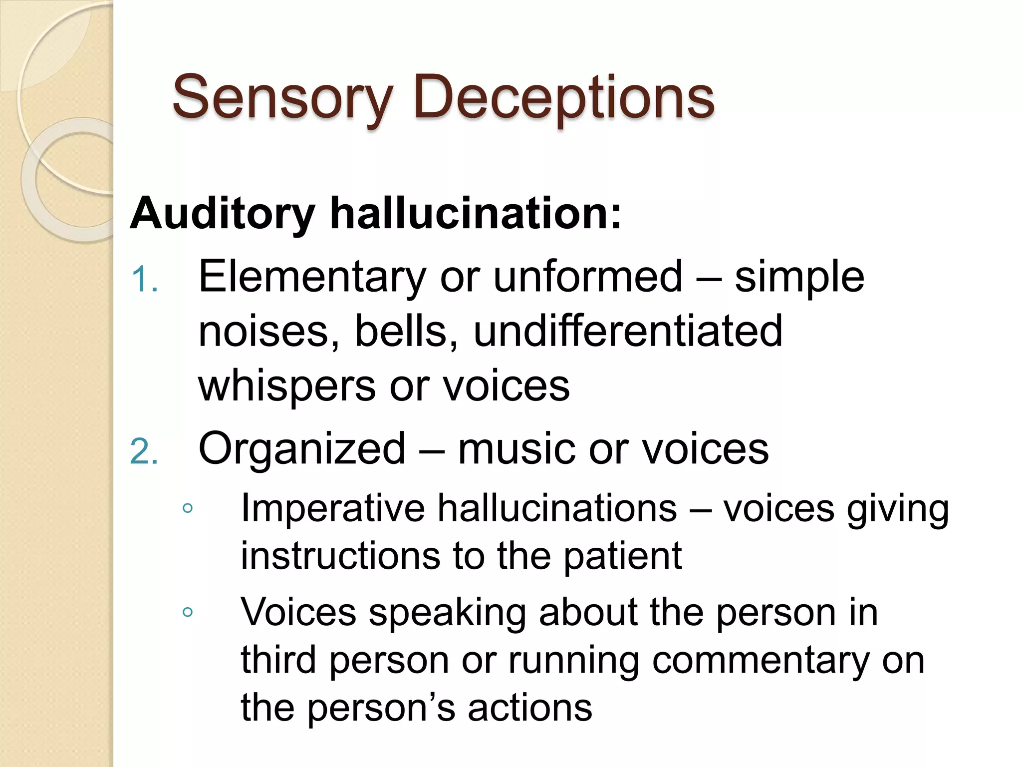 CHAPTER 3 SIGNS AND SYMPTOMS OF PSYCHIATRIC ILLNESS.ppt | Brain and ...