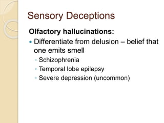 CHAPTER 3 SIGNS AND SYMPTOMS OF PSYCHIATRIC ILLNESS.ppt | Brain and ...