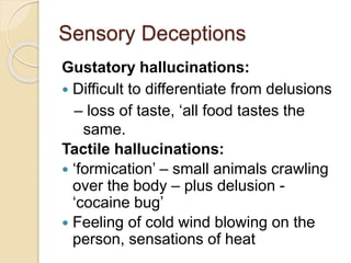 CHAPTER 3 SIGNS AND SYMPTOMS OF PSYCHIATRIC ILLNESS.ppt | Brain and ...