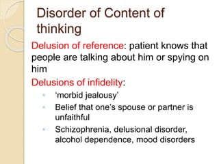 CHAPTER 3 SIGNS AND SYMPTOMS OF PSYCHIATRIC ILLNESS.ppt | Brain and ...