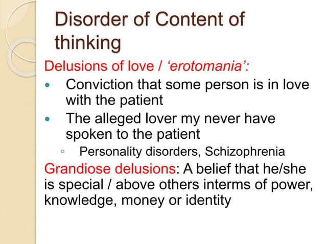 CHAPTER 3 SIGNS AND SYMPTOMS OF PSYCHIATRIC ILLNESS.ppt | Brain and ...