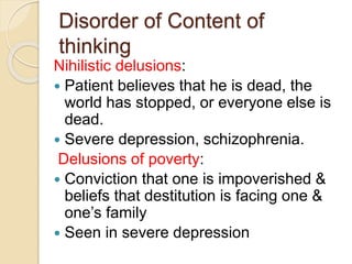 CHAPTER 3 SIGNS AND SYMPTOMS OF PSYCHIATRIC ILLNESS.ppt | Brain and ...